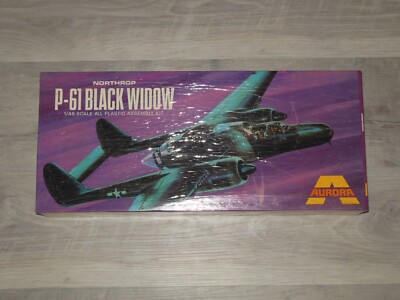 VINTAGE AURORA NORTHROP P-61 BLACK WIDOW MODEL AIRPLANE KIT | eBay