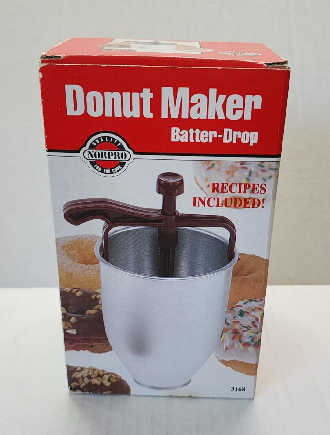 Norpro Donut Maker batter-drop pancakes waffles crepes convenient pour ...