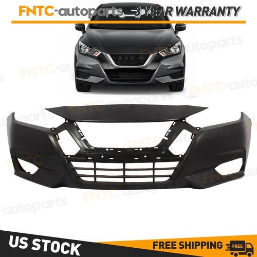 Bumper Cover For 2020-2022 Nissan Versa Front Primed 620225EE0J ...