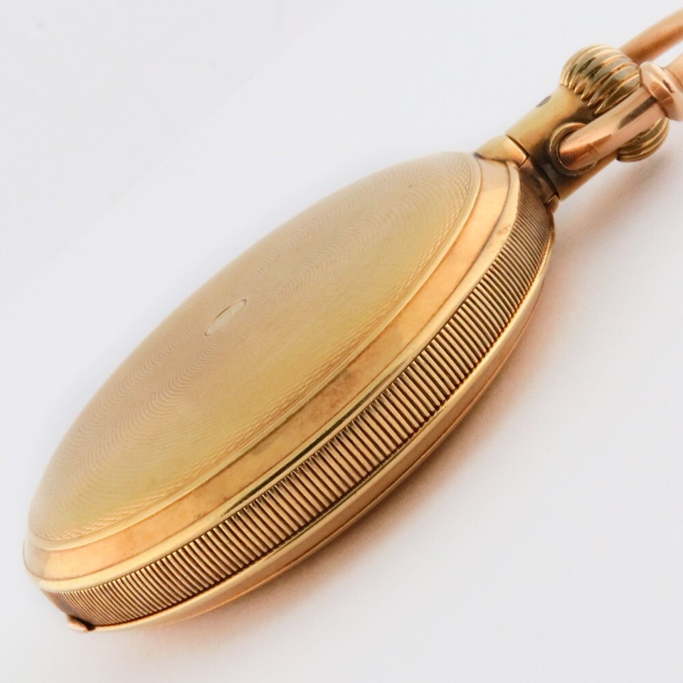 A. Lange & Sohne Quality 1A 18K Gold HC Hunter Case Pocket Watch 52mm ...