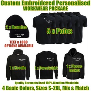 Personalised Embroidered Work Wear Package Builders Technicians Worker ...
