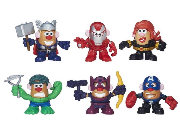 28 PC Set Mr Potato Head Avengers - 6 Marvel Mixable Mashable Super ...