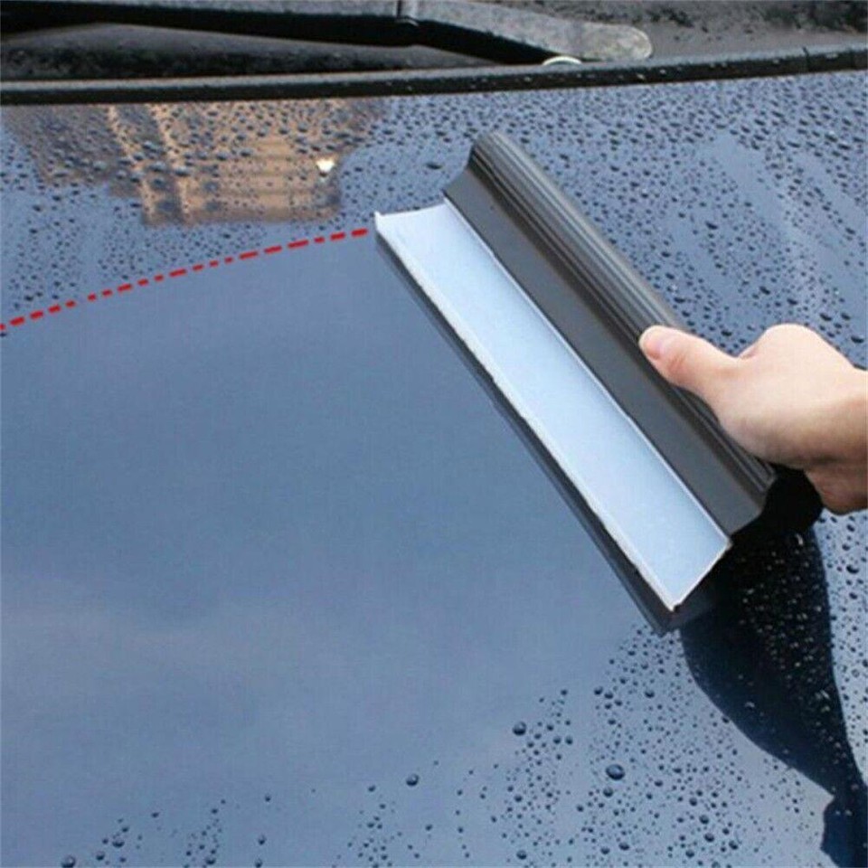 Non Scratch Flexible Soft Silicone Hand Squeegee Car Water Wiper Clean ...