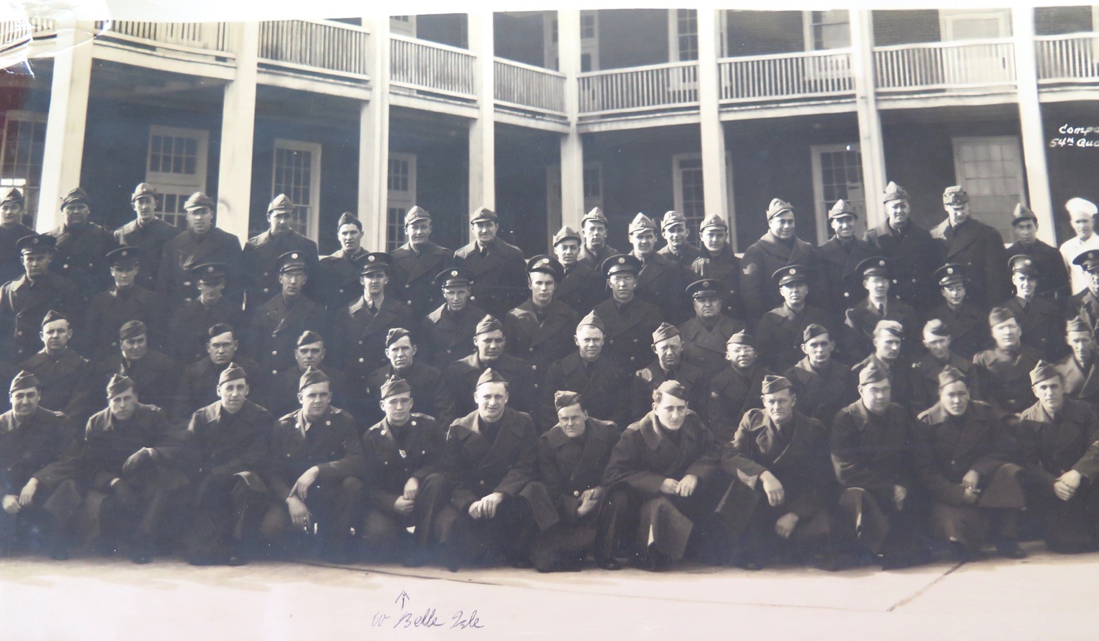 .WW2 HUGE PANORAMIC PHOTO US ARMY “G COMPANY 54TH QUARTERMASTER ...