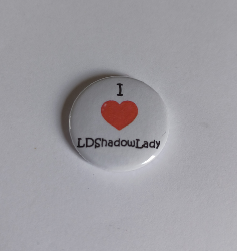 LDShadowLady Button Badge Pin - 1" (25mm) badge LD Shadow Lady youtube ...