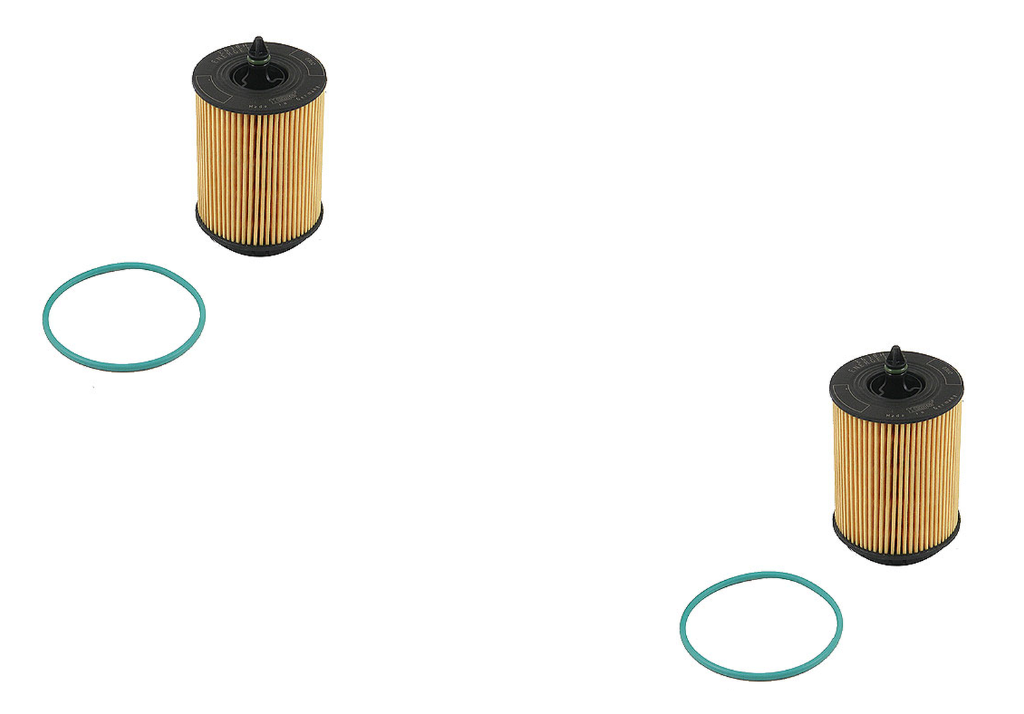 2 OEm HENGST Engine Motor Oil Filter Kit For Saab VERIFY MODEL YEAR 9-3 ...