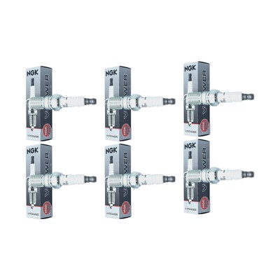 Set Of 6 NGK 4177/TR6 V-Power Premium Copper Spark Plugs Made In Japan ...
