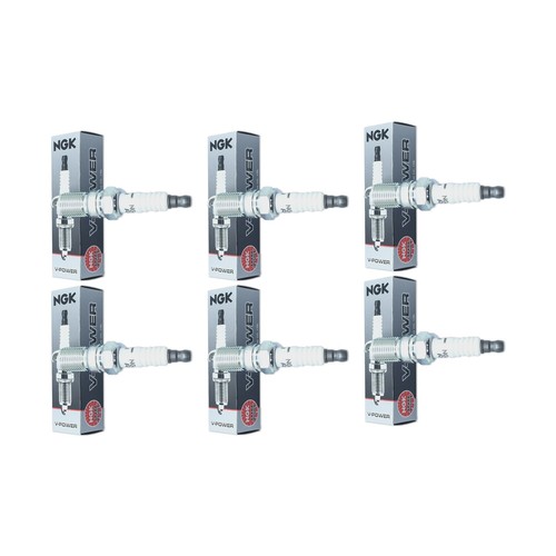 Set Of 6 NGK 4177/TR6 V-Power Premium Copper Spark Plugs Made In Japan ...