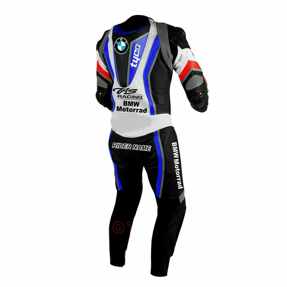 BMW MOTORRAD BLUE MOTORBIKE LEATHER SUIT MOTORCYCLE LEDER 1& 2PC BIKERS ...