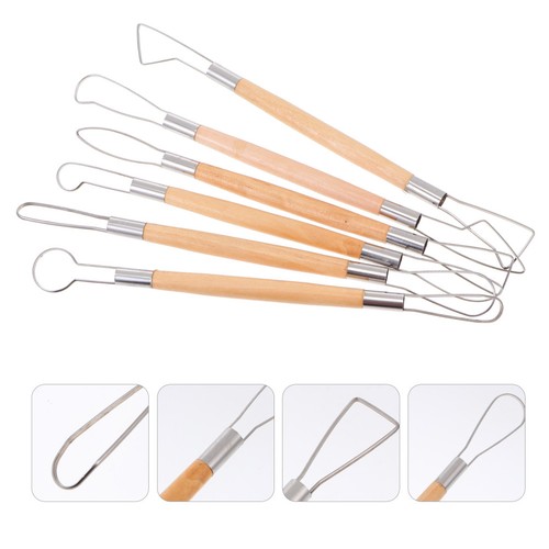 6 Pcs Pottery Sculpting Tool Clay Modelling Tools Smoothing Metal | eBay UK