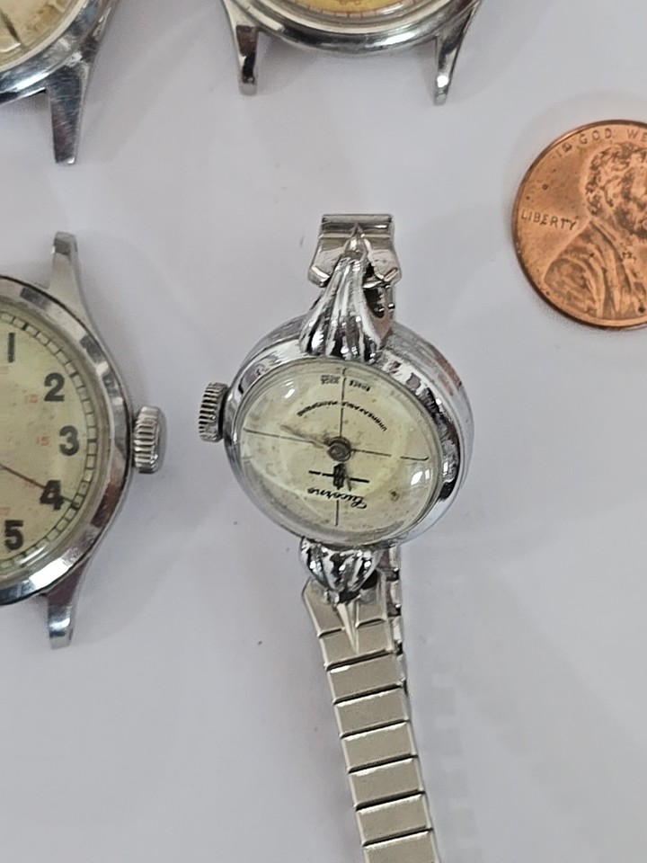 VINTAGE LOT OF WRIST WATCHES UNBRANDED PARTS-REPAIR(lot-96) | eBay