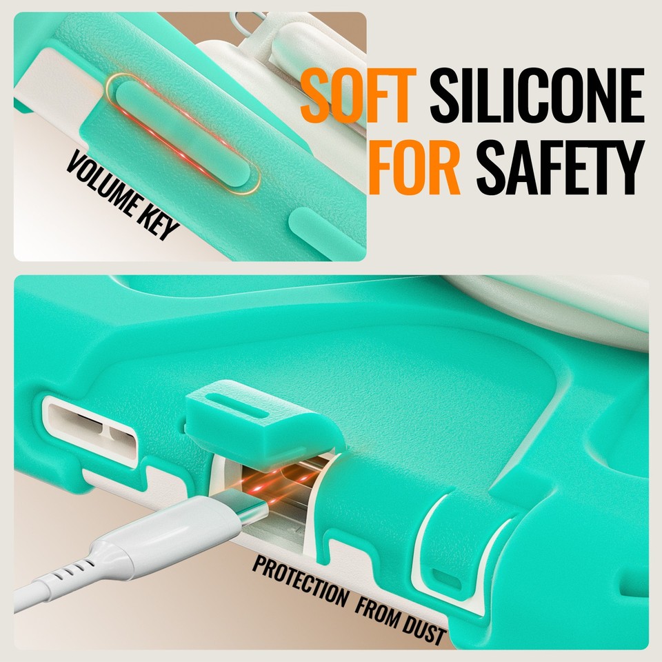 Shockproof Handle Stand Case Cover for Samsung Galaxy Tab A11 SM-X133 ...