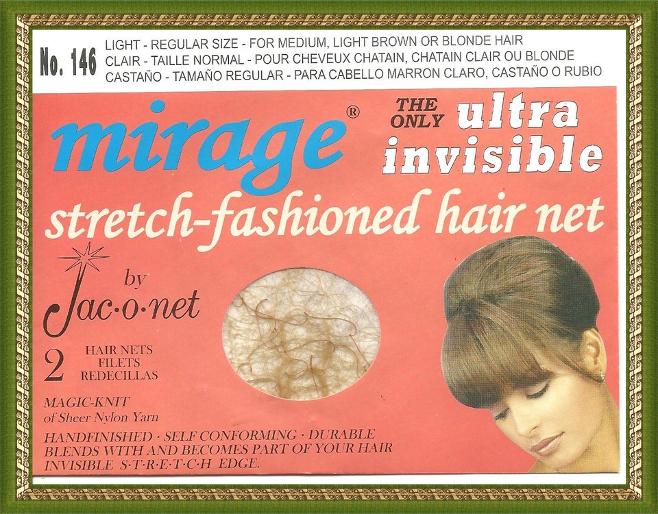 Jac-O-Net FRENCH TINY bob size ultra fine nylon mesh Bouffant Invisible ...