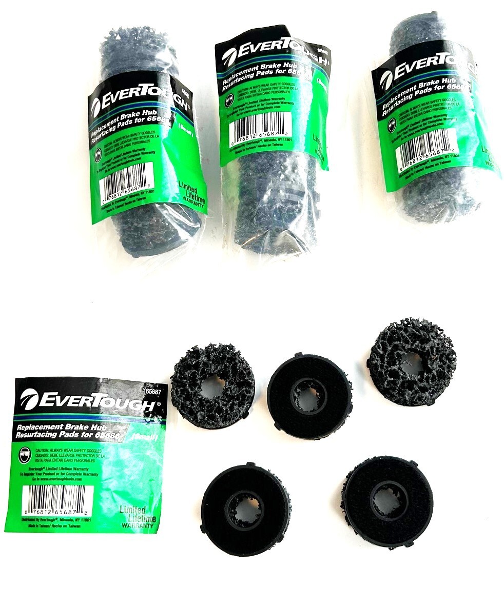 20 OEM EVERTOUGH BRAKE HUB RESURFACING PADS DISCS 1-1/2" DIA HOOK ...