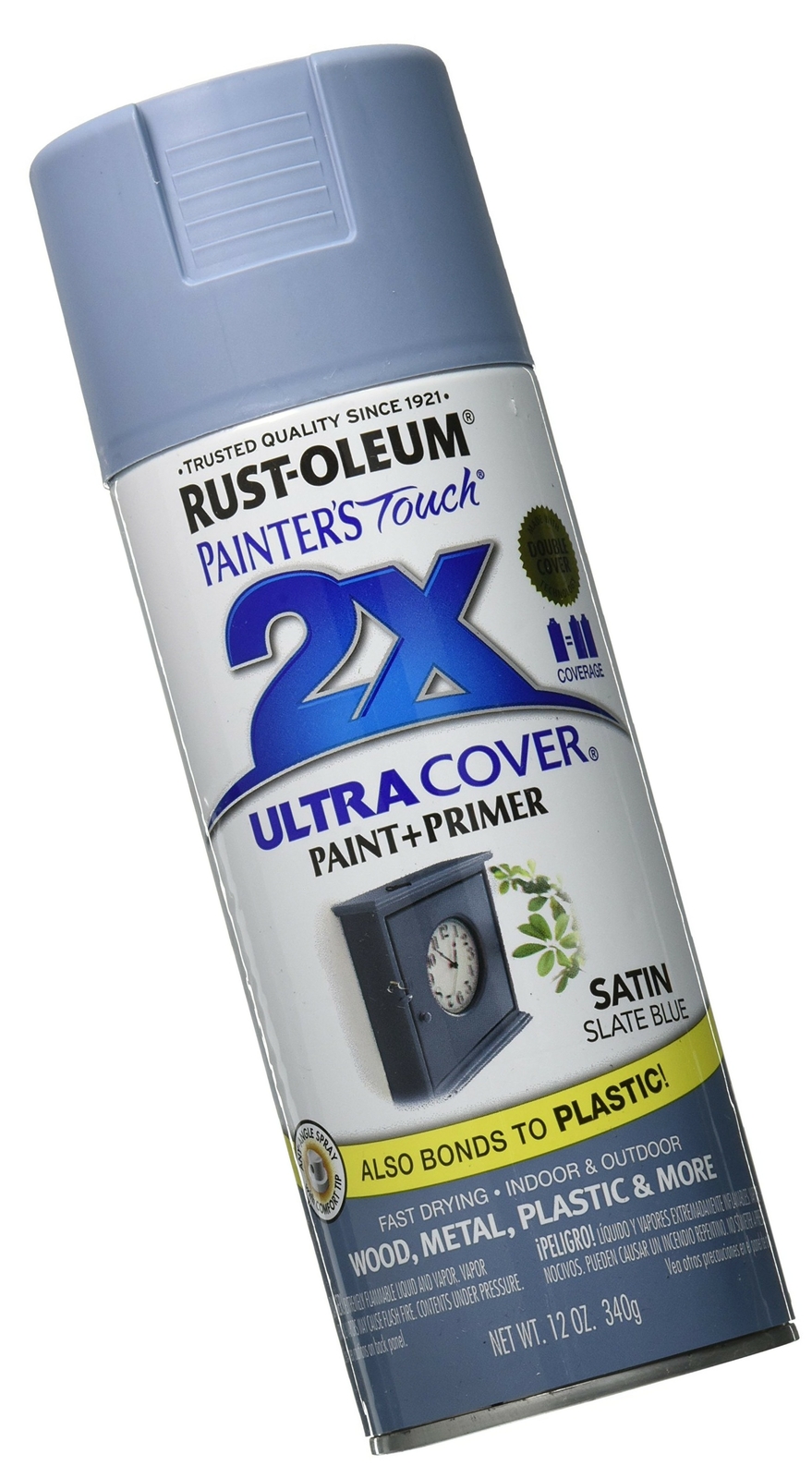 Rust-Oleum 249066 Painter's Touch 2X Ultra Cover, 12-Ounce, Satin Slate ...