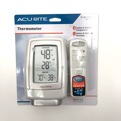 ACURITE Thermometer 00611A3 Indoor Outdoor Wireless Temperature ...