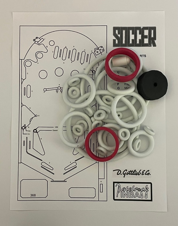 1975 Gottlieb Soccer Pinball Machine Rubber Ring Kit | eBay