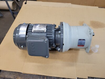 TECO MOTOR ETVFDA-A 240/480V 1/4 HP W BRAKE W LIMING REDUCER SVB-A10 15 ...
