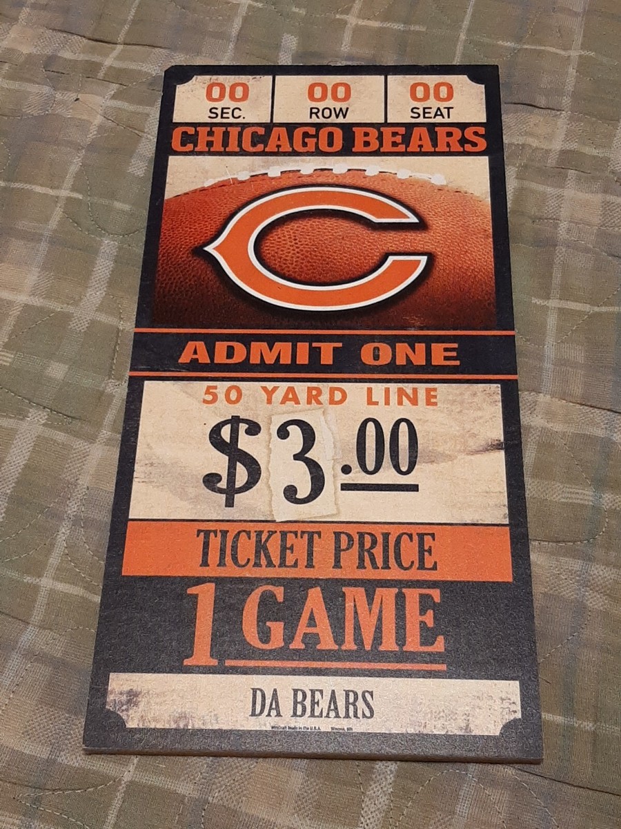 Chicago Bears Ticket Packages 1963 NFL Championship Game Ticket Stub