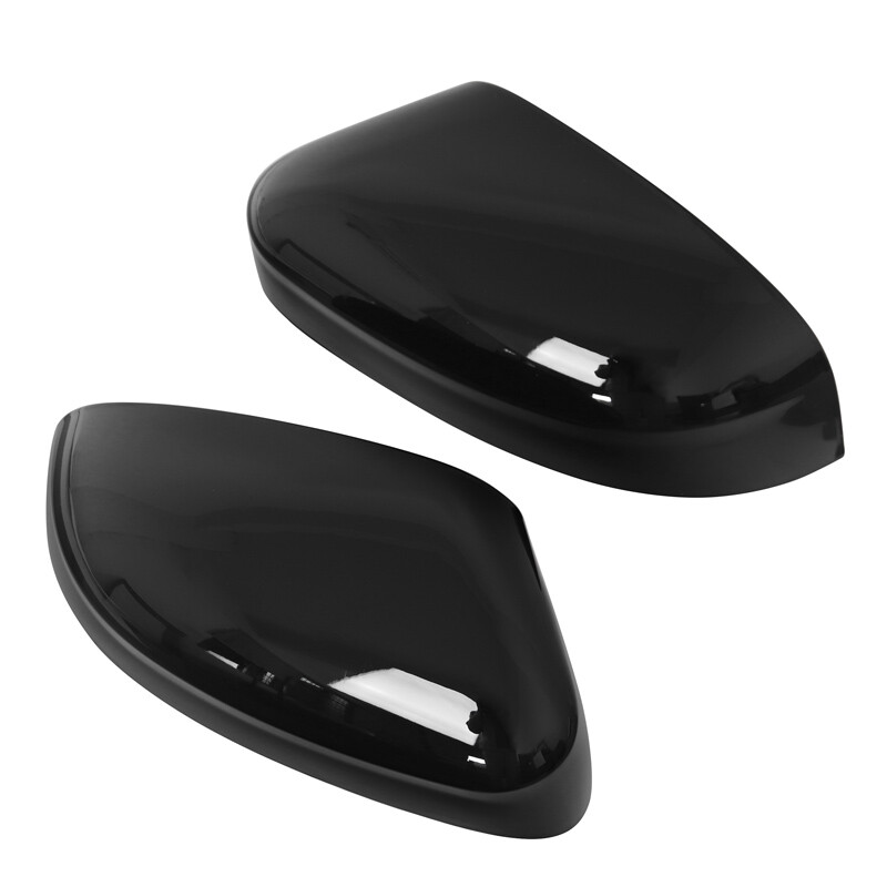 2x Gloss Black Door Wing Mirror Cover Caps Fit For Ford Focus MK3 2012 ...
