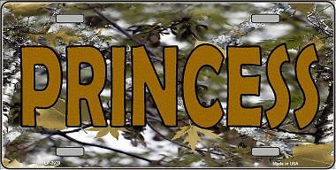Princess Camouflage Metal Novelty License Plate Tag LP3939 | eBay