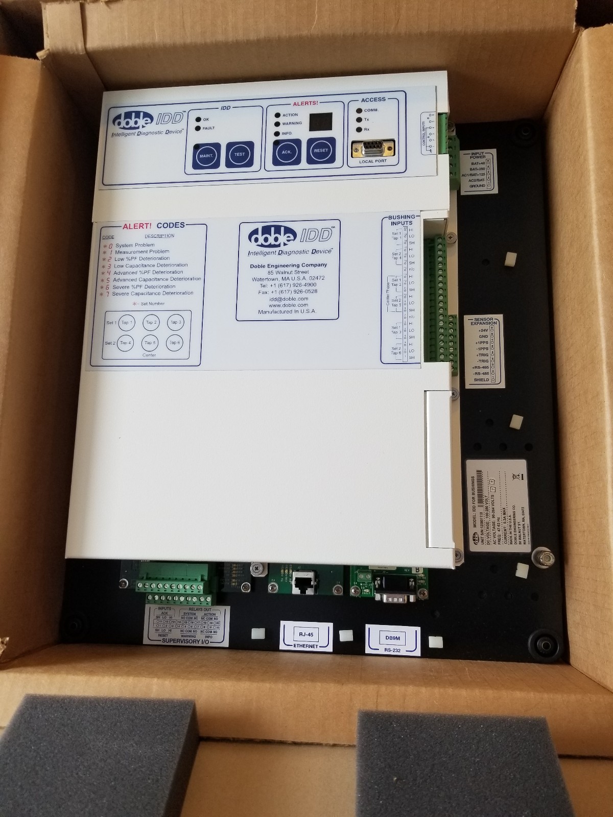 BRAND NEW DOBLE IDD BUSHING MONITOR W/ ALL MANUALS AND PAPERWORK | eBay