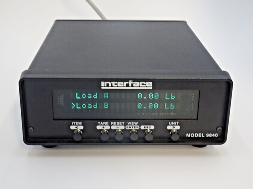 Interface 9840 Calibration Grade Multi Channel Load Cell Indicator AC ...