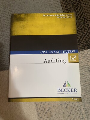 Becker Professional Education CPA Exam Review - Auditing | eBay
