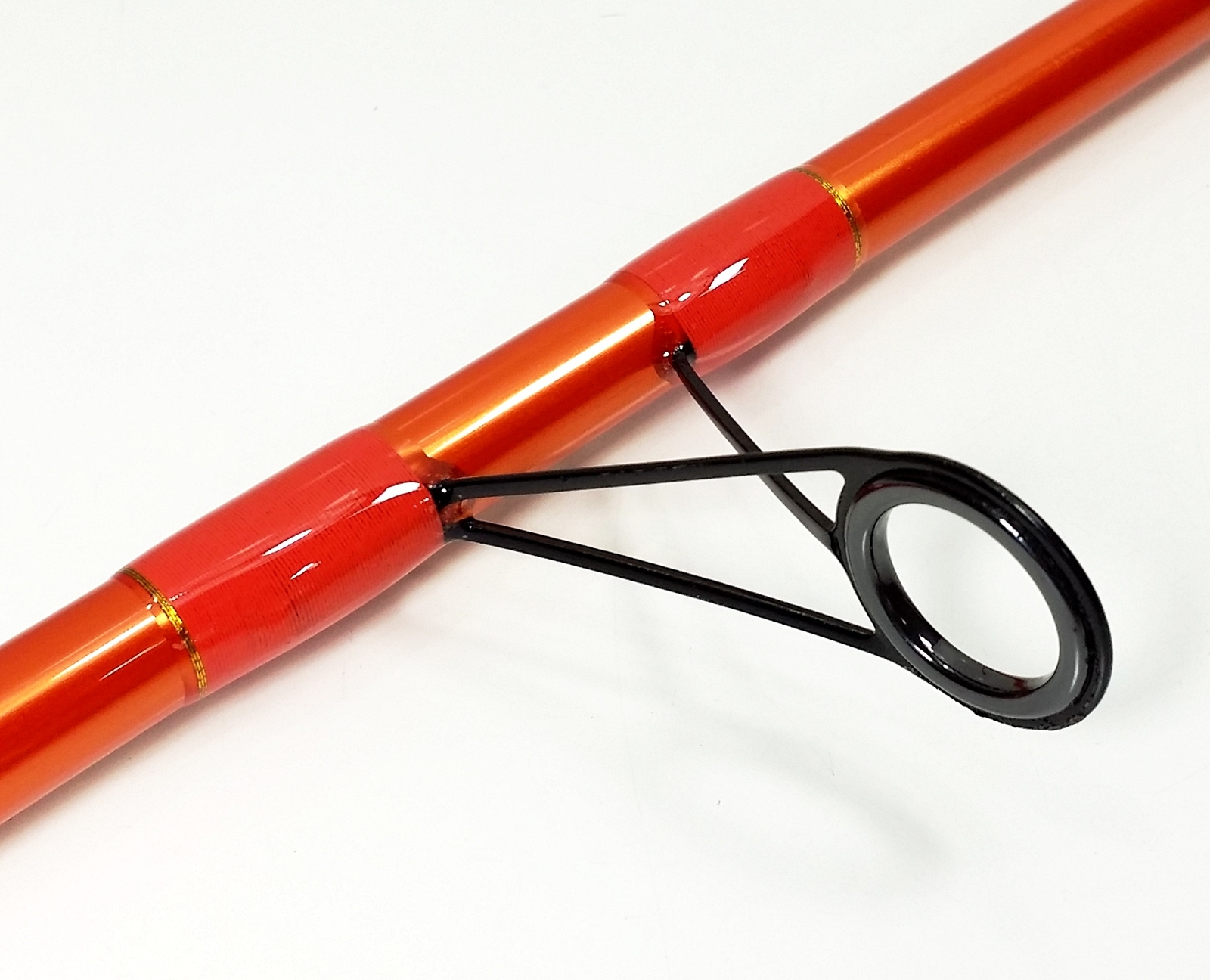 2pc COLLAPSIBLE Carrot Stix SPINNING 6' 7" MEDIUM HEAVY Wild Orange ...