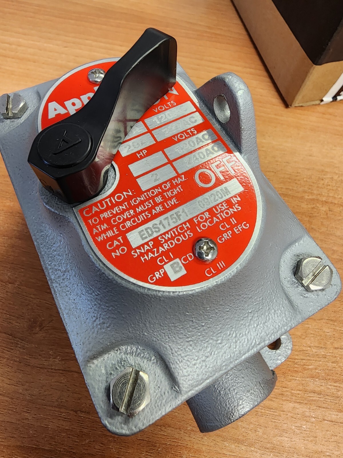 EDS175F1 Explosion Proof Snap Switch 1-Pole | eBay