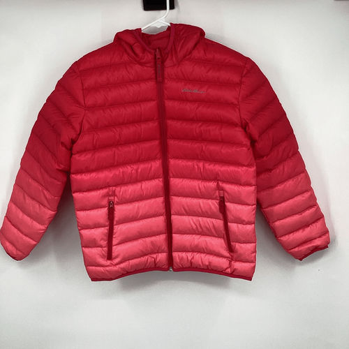 Girls Eddie Bauer reversible Ombre Puffer Jacket pink large (13/16) | eBay