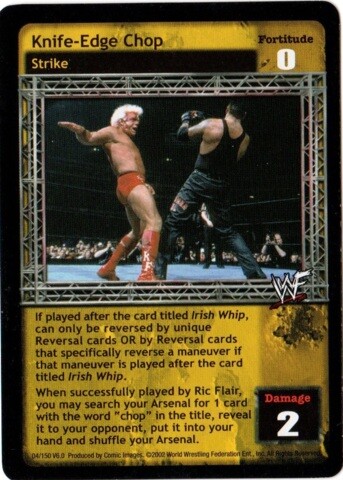 WWE: Knife-Edge Chop [Played] card type Strike Raw Deal Wrestling WWF ...