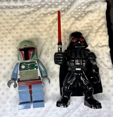 Mega Mighties Darth Vader 10in Action Figure w/Legos 2011 Boba Fett ...