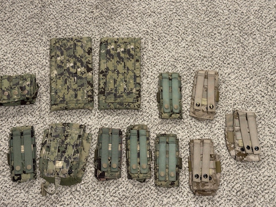 AOR1 AOR2 NWU Type III MOLLE Pouch Lot Eagle Industries NSW Devgru ...