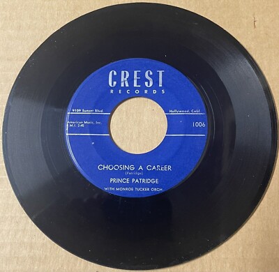 Prince Partridge 1956 R&B NOVELTY 45 How Come My Dog Don't Bark CREST ...