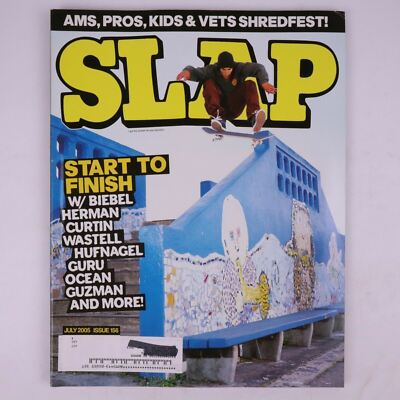 Slap Skateboard Magazine July 2005 Start To Finish W/Biebel, Herman ...