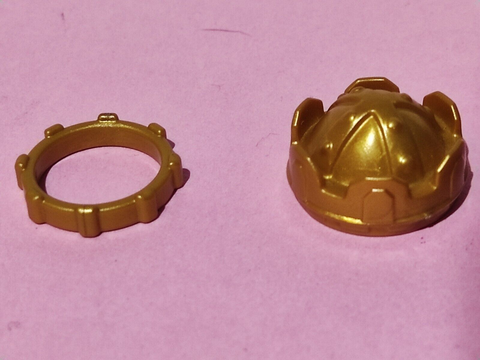 PLAYMOBIL X2 GOLDEN CROWNS ARO CROWN KINGS QUEEN KING MEDIEVAL KNIGHTS ...