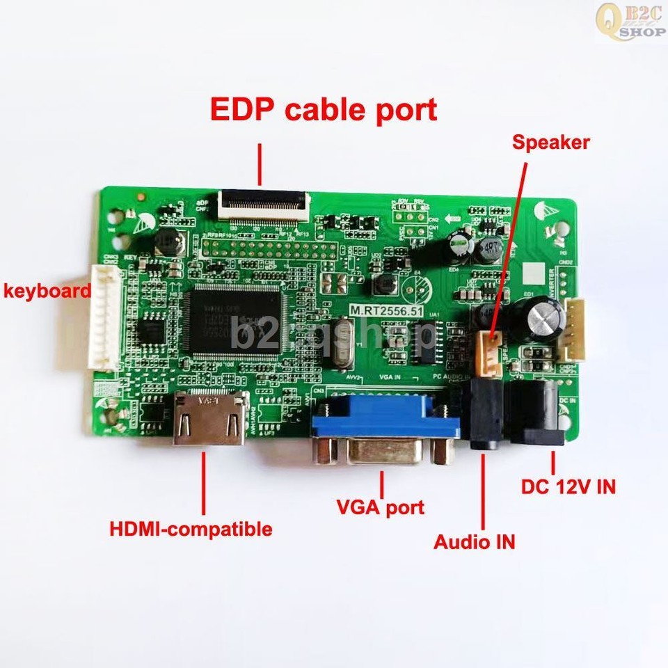 LP156WHB TP 15.6" edp panel HD-MI VGA LCD Driver controller board ...