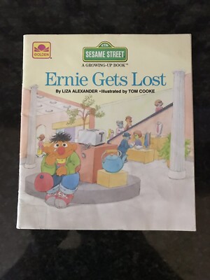 VINTAGE ERNIE GETS LOST SESAME STREET 1985 Golden Press Book | eBay