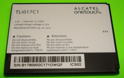 🔋OEM ALCATEL TLi017C1 BATTERY for GREATCALL RED / GRAPHITE JITTERBUG ...