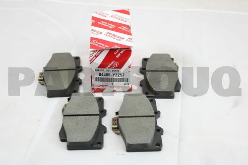 04465YZZ57 Genuine Toyota DISC BRAKE PAD KIT 04465-YZZ57 | eBay