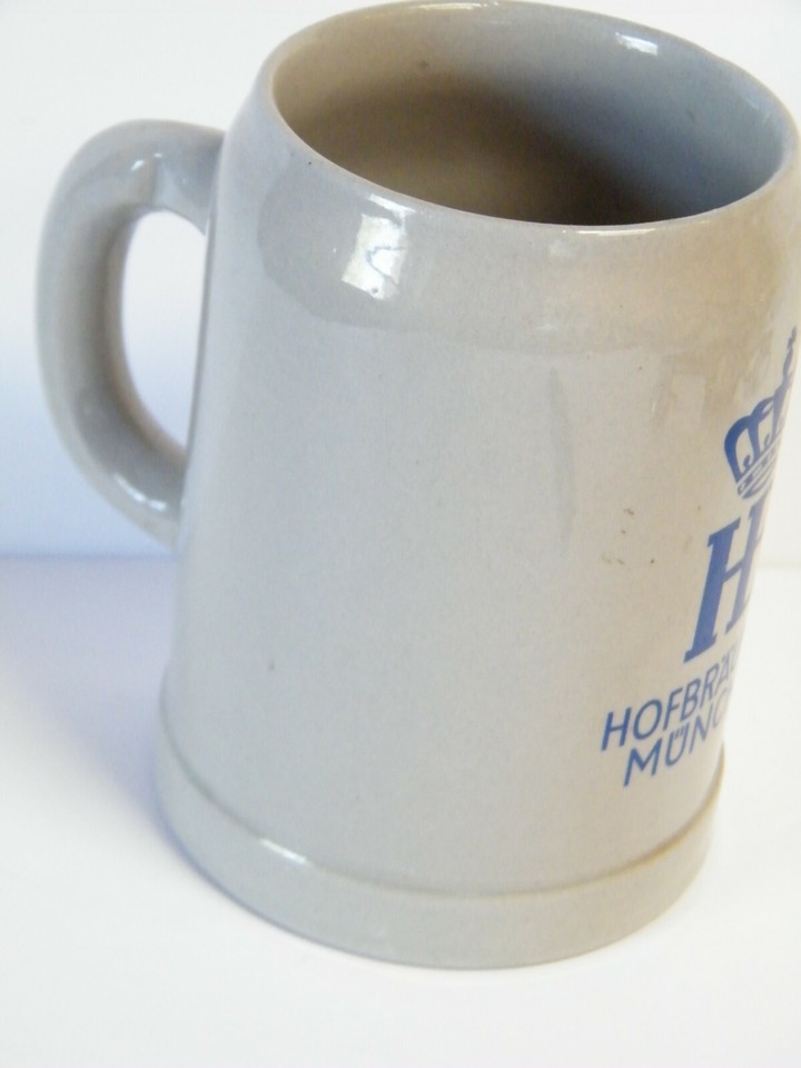 German Stoneware Beer Stein Mug HB Hofbrauhaus Munchen Munich Bavarian ...
