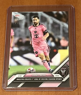 2024 TOPPS NOW MLS #1 LIONEL MESSI - NUMBERED 31/99 BLACK PARALLEL | eBay