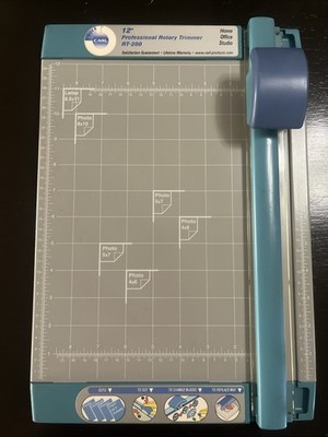 CARL RT-200 12" Photo Paper Plastic A4 Professional Rotary Trimmer ...