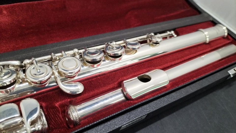 Yamaha YFL-351 Flute Used 1987-1990 Semi-Handmade Case Included | eBay