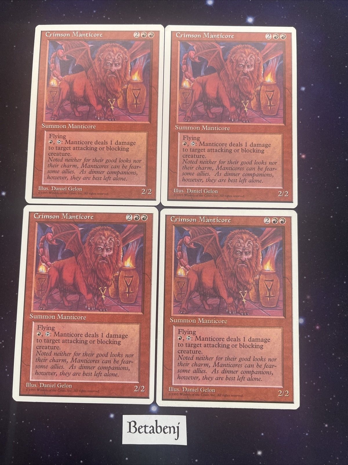 4x MTG Crimson Manticore - Fourth Edition | eBay