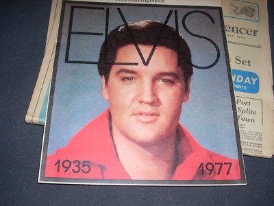 NEWSPAPER ELVIS Presley DEATH TRIBUTE Seattle PI 9/4/1977 Complete VG ...