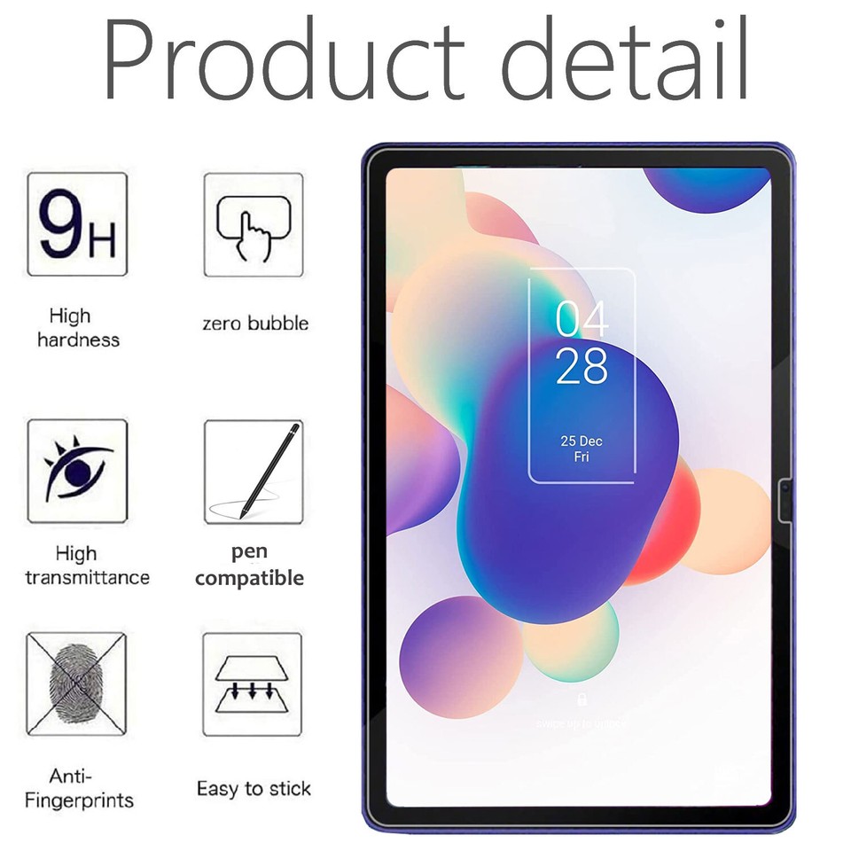 TCL TAB 10s Tempered Glass Screen Protector For TCL TAB10 5G 10.1 inch ...