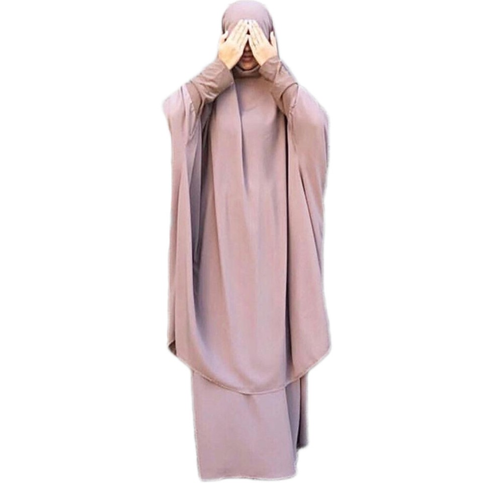 Khimar Hijab Burqa Caftan Muslim Women Kaftan Abaya Islamic Set Ramadan ...
