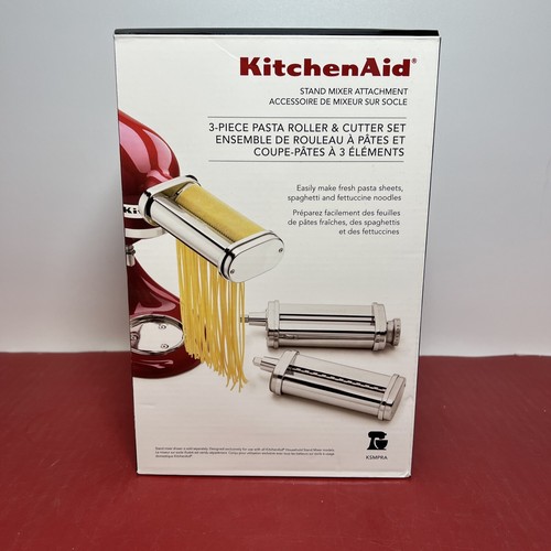 New KitchenAid Stand Mixer Attachment 3-Piece Pasta Roller Cutter Set ...